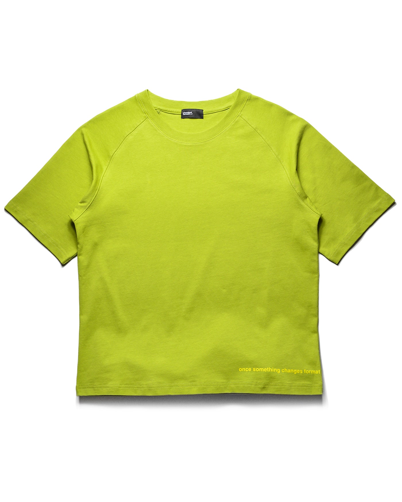 Lime Green Slogan Tee – Standard Format